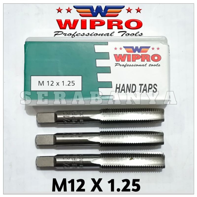 Jual WIPRO Hand Tap M12X1.25 | M12X1,25 | Alat Membuat Drat Dalam Untuk ...