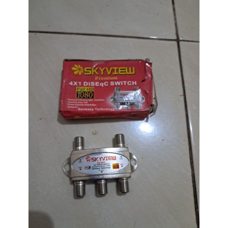 Jual Splitter 4 way Skyview Alat Parralel Buat 4 TV | Shopee Indonesia