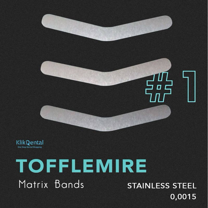Jual KLIK DENTAL Tofflemire Matrix Bands bahan Stainless Steel | Shopee Indonesia