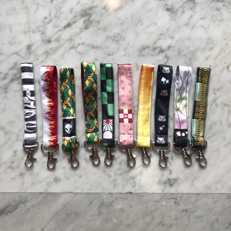 Jual Kimetsu no Yaiba KNY demon slayer SHORT STRAP (fan merch byKrn ...