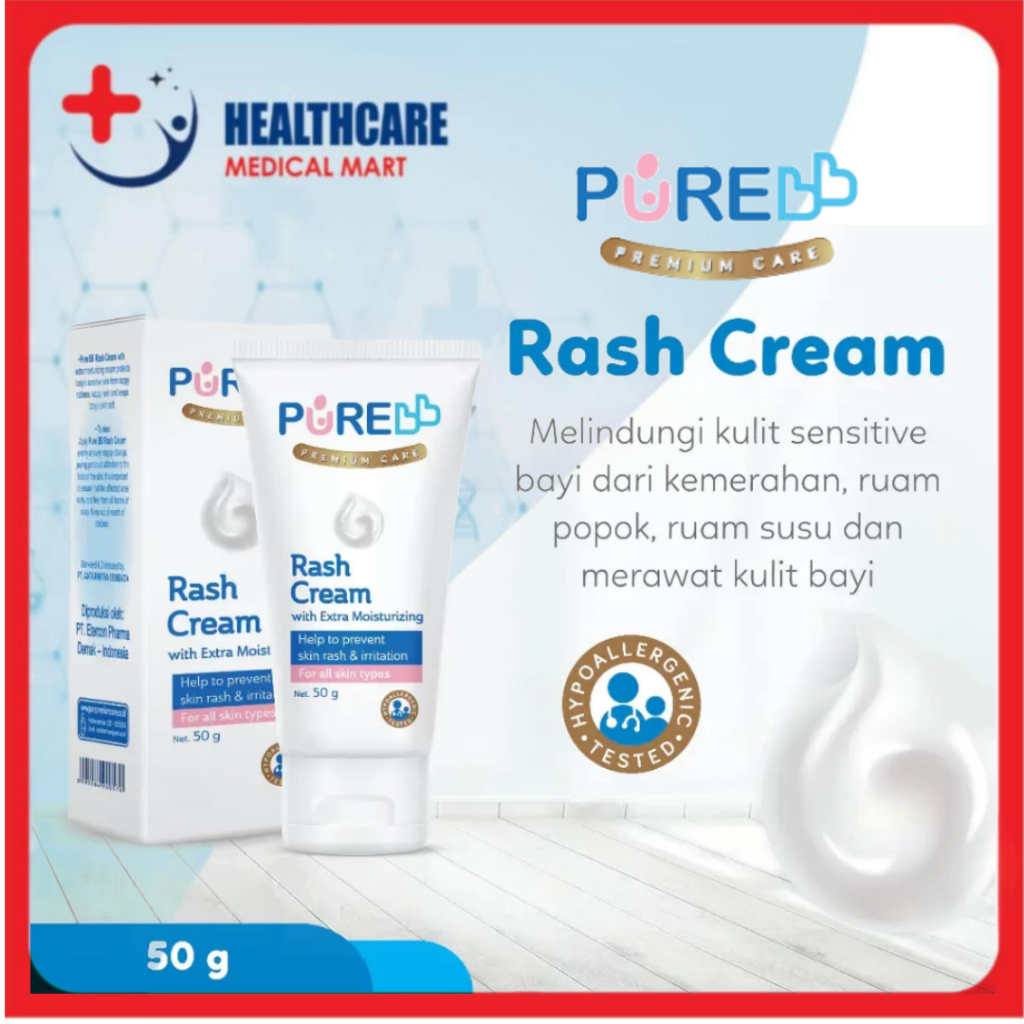 Jual PUREBB RASH CREAM 50 GR / Anti Ruam Popok | Shopee Indonesia