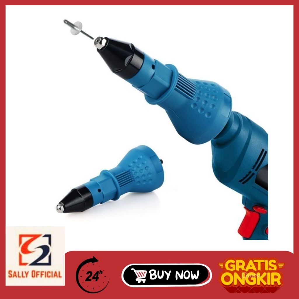 Jual Alat Rivet Tang Rivet Ripet Sambung Konverter Bor Rivet Gun ...