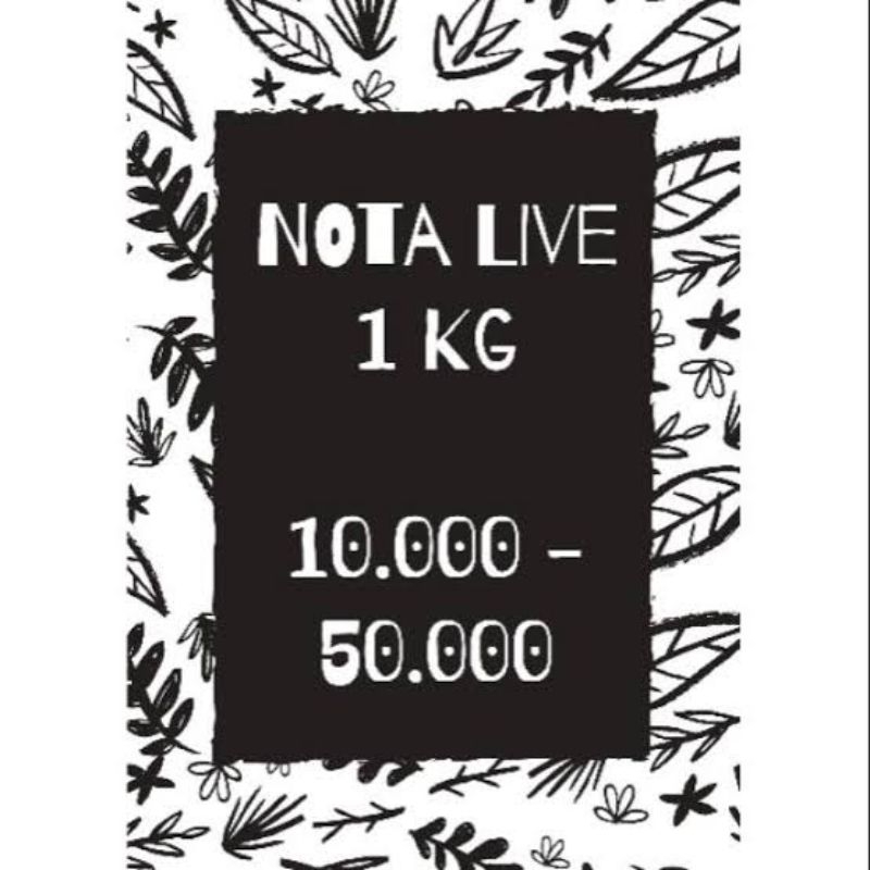 Jual NOTA LIVE 1 KG | Shopee Indonesia