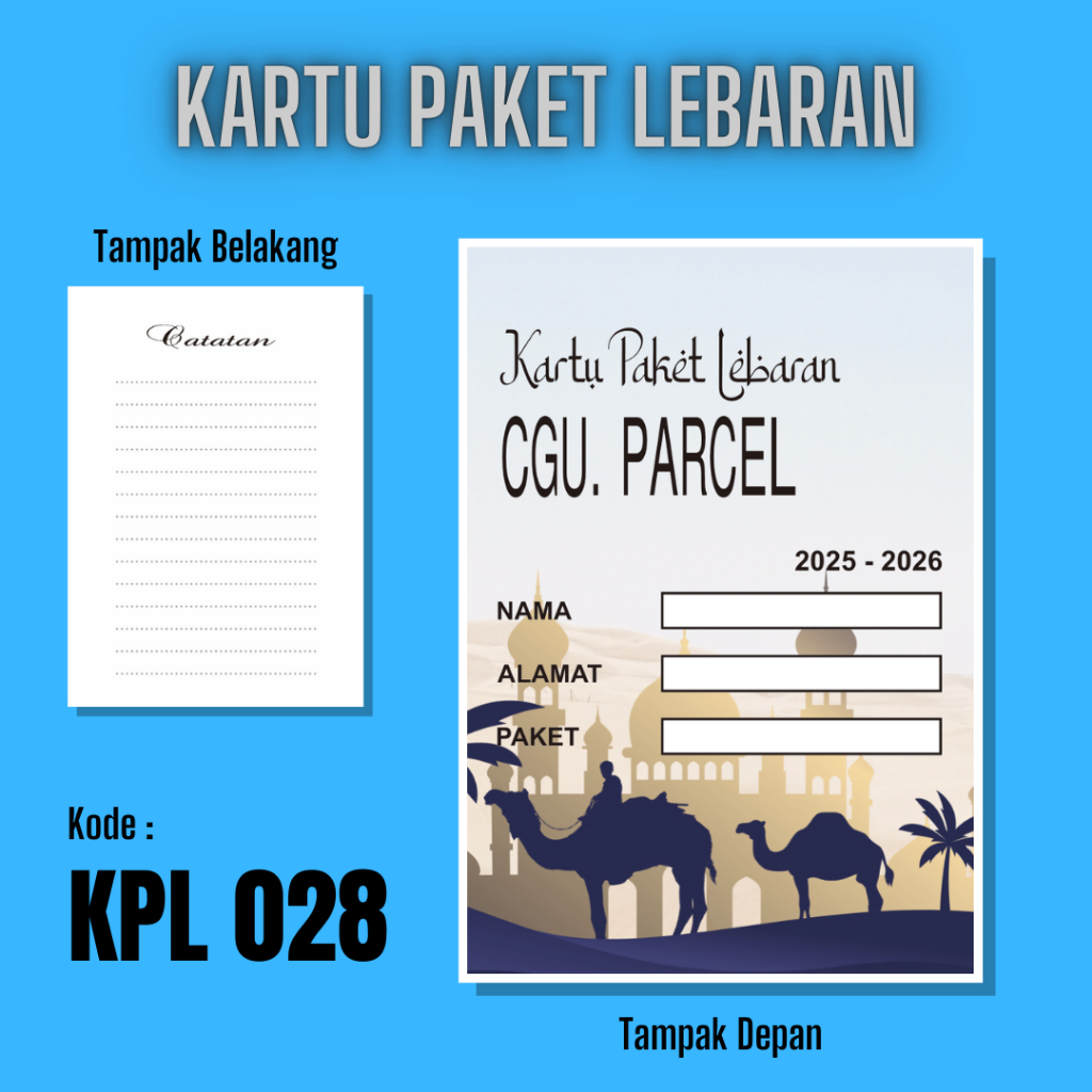 Jual Cetak Kartu Paket Lebaran | Shopee Indonesia