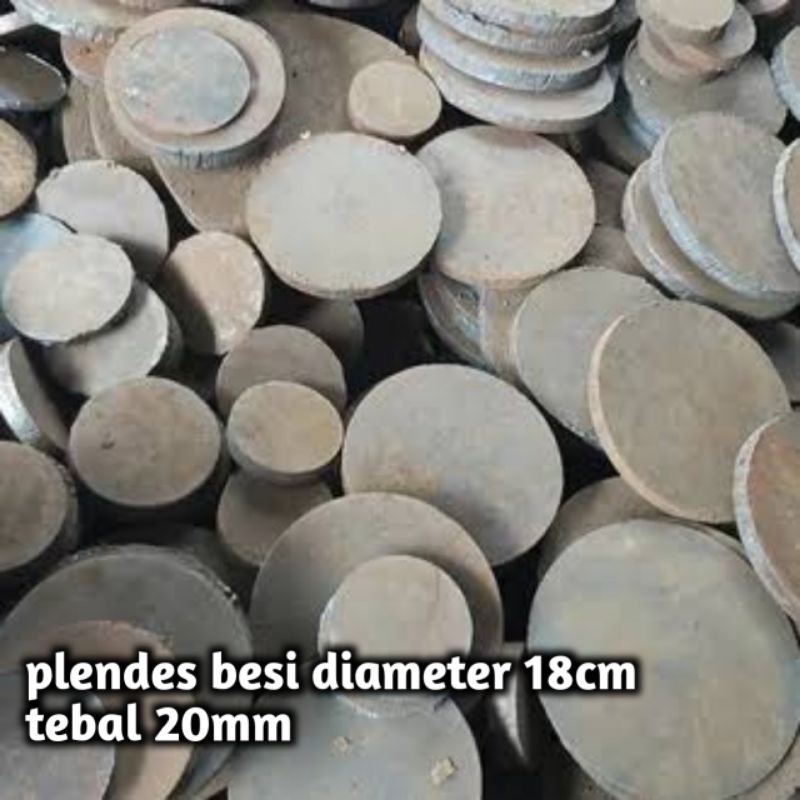 Jual Plendes Besi Diameter 18cm Tebal 20mm Plat Besi Bundar | Shopee ...