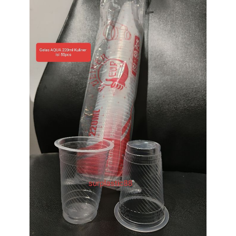 Jual isi 50pcs Gelas AQUA 220ml Kuliner/gelas kopi gelas cup susu teh | Shopee Indonesia