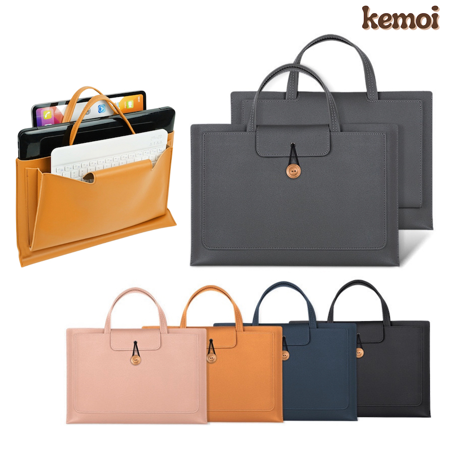 Jual Tas Laptop Ipad Case Premium Bahan PU Leather Kulit Sarung Laptop ...