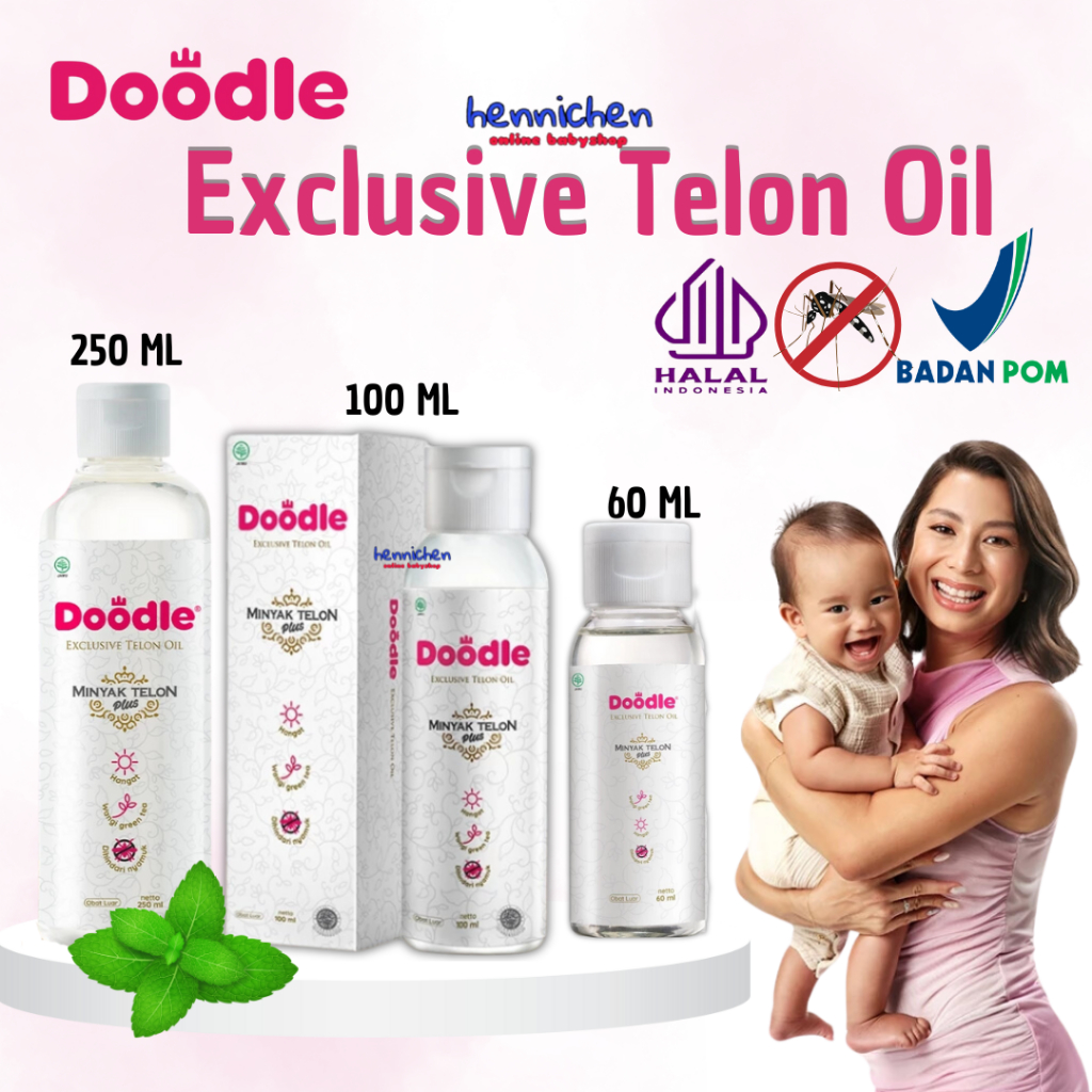 Jual Doodle Exclusive Telon Oil 60ML 100ml 250ML minyak telon doodle ...