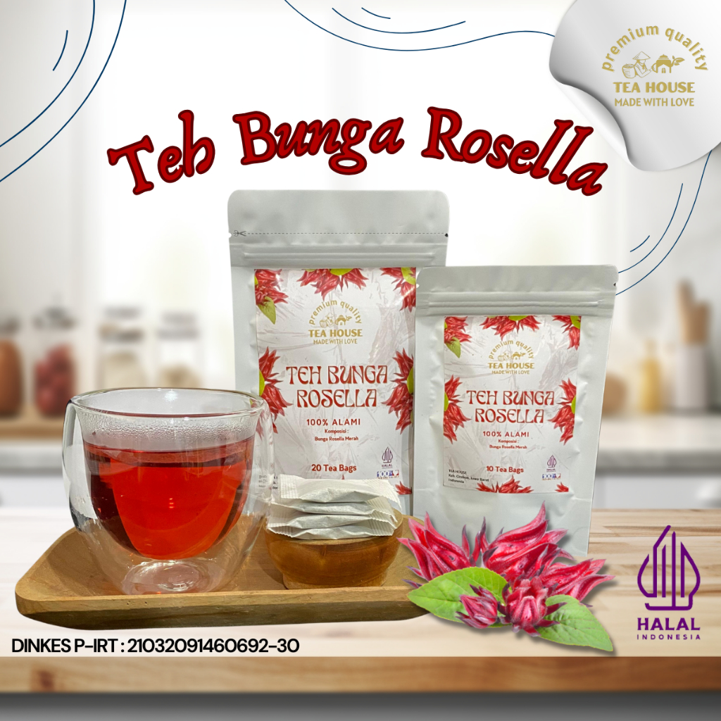 Jual Teh Bunga Rosella | Teh Celup Bunga Rosella Isi 10 & 20 Kantong ...