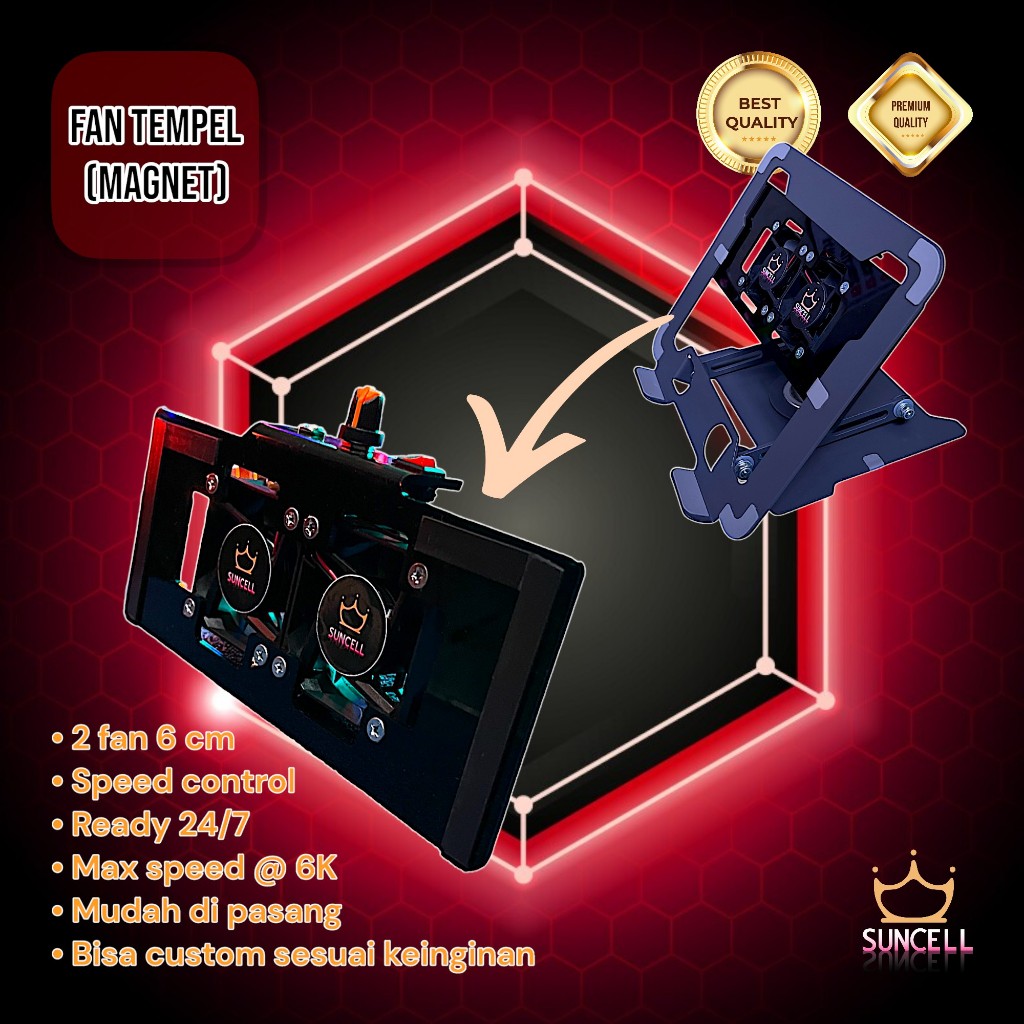 Jual kipas suncell Fan Tempel untuk laptop stand jamin adem dan silent | Shopee Indonesia