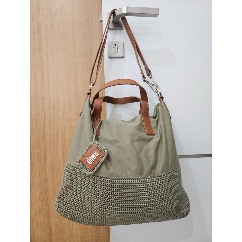 Jual dowa bag rajut mix kain | Shopee Indonesia