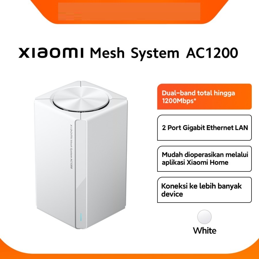 Jual Xiaomi Mesh System AC1200 | Dual-band 2,4 GHz dan 5 GHz 1200 Mbps ...