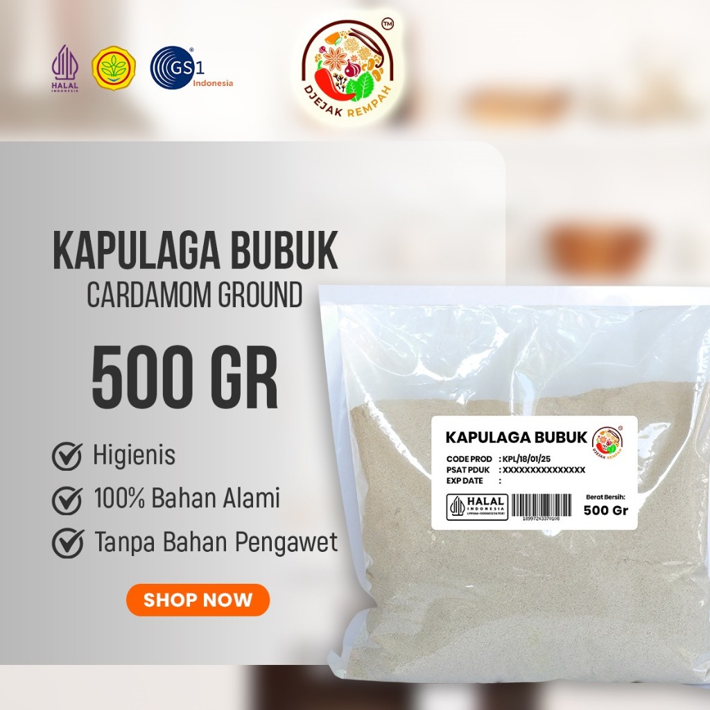 Jual Kapulaga Putih Bubuk/White Cardamom Powder (Kemasan 250 Gr - 500 ...