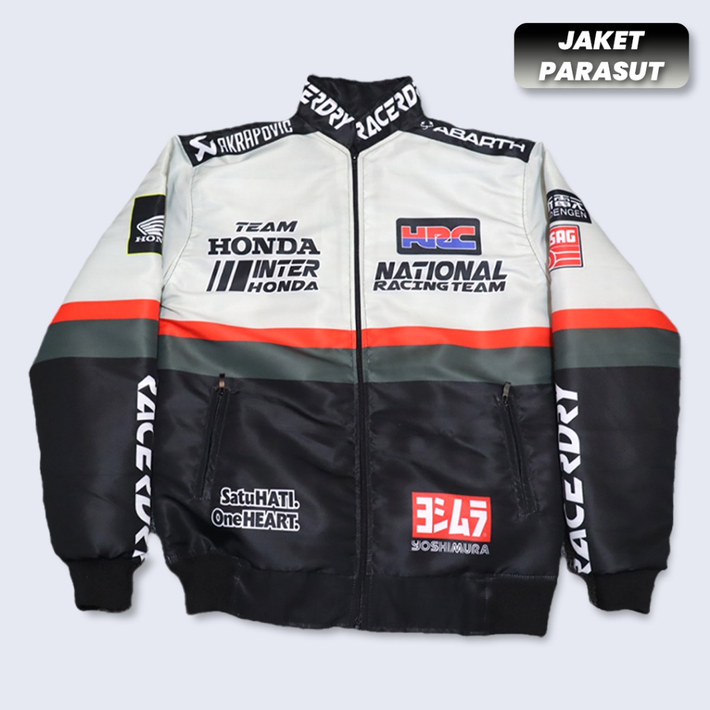 Jual Nascar Jaket Honda Motor Touring Bahan Taslan Parasut Anti Air Premium Terbaru | Shopee ...