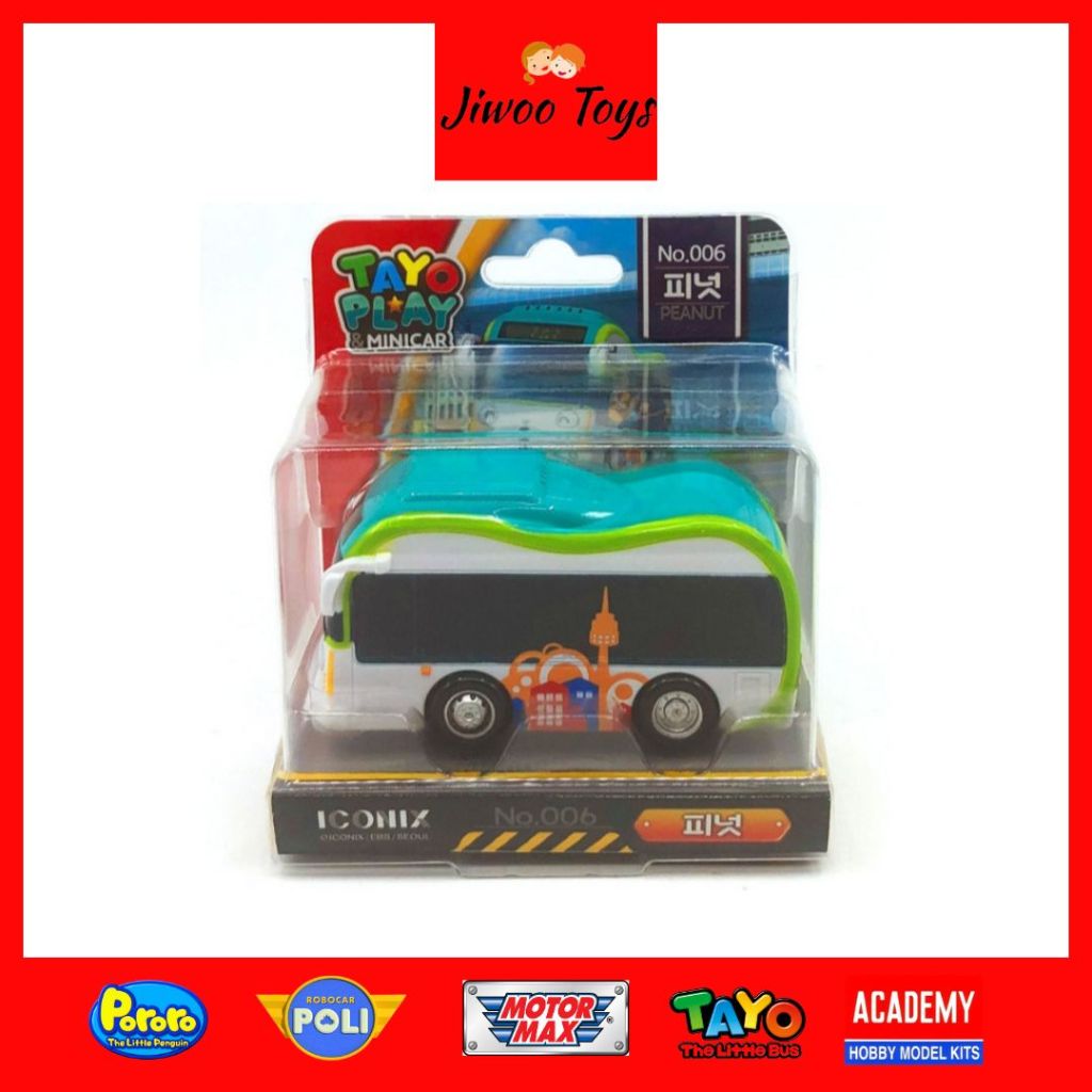 Jual Iconix Tayo The Little Bus Mini Friends Peanut TYT 120019 Mainan ...