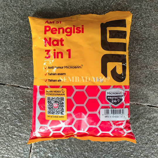 Jual Semen Pengisi Nat Premium Anti Jamur AM 51 Kemasan 1Kg | Shopee ...