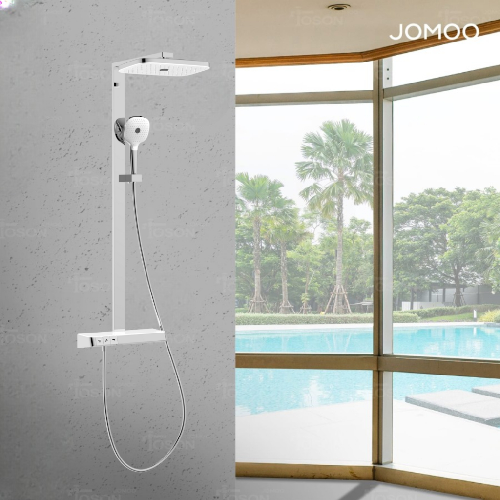 Jual JOMOO Shower set Mandi Thermostat / Shower Kamar Mandi / Thermostatic Shower System With ...