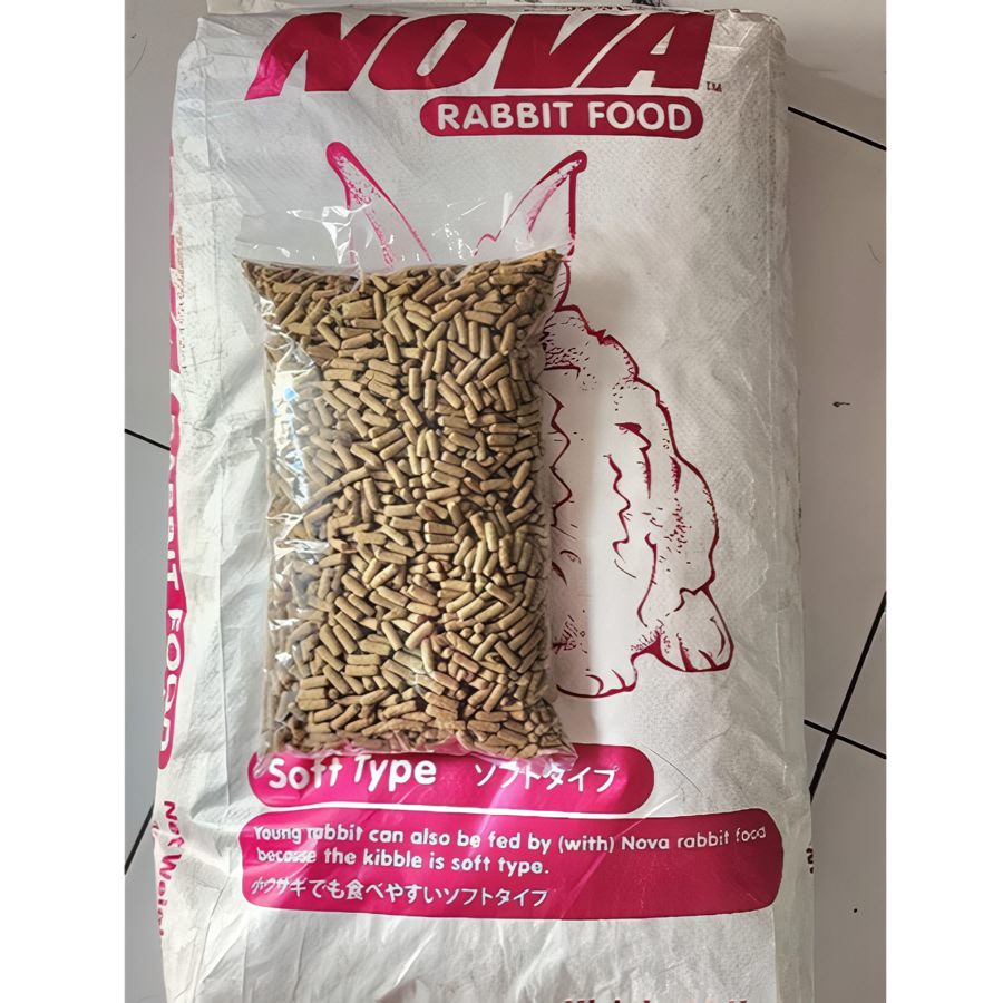 Jual pakan kelinci NOVA RABBIT 1kg REPACK (BISA INSTAN) | Shopee Indonesia