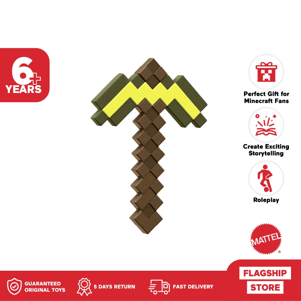 Jual Minecraft Gold Pickaxe - Mainan Action Figure | Shopee Indonesia