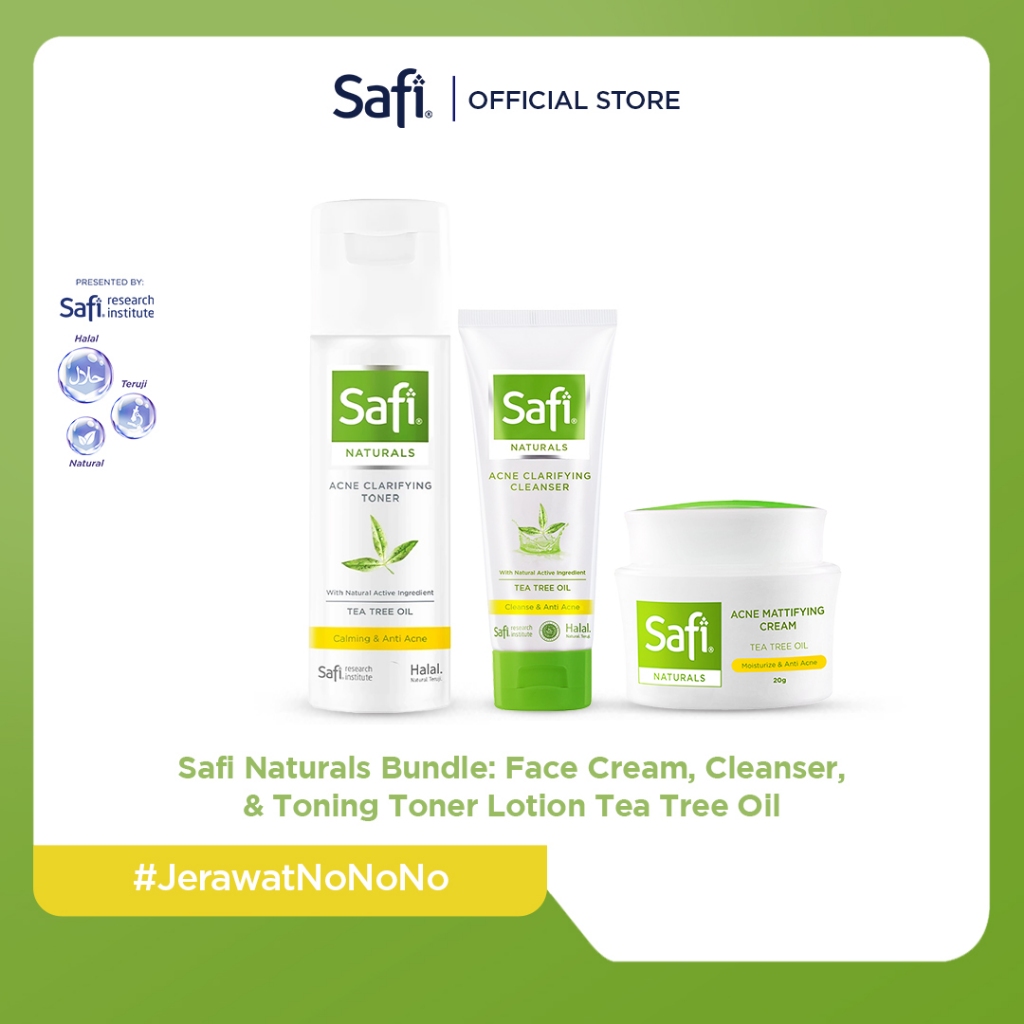 Jual Safi Naturals Bundle: Face Cream, Cleanser, & Toning Toner Lotion ...