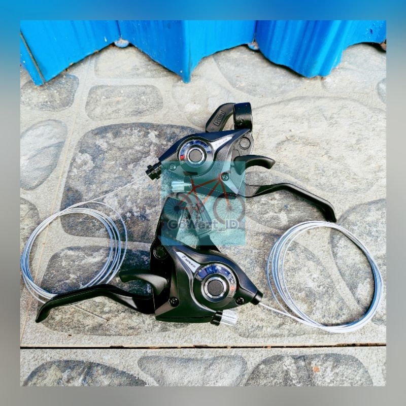 Jual Shifter Operan Gigi Sepeda 3 x 7 Speed Exotic Sepasang Lipat MTB ...