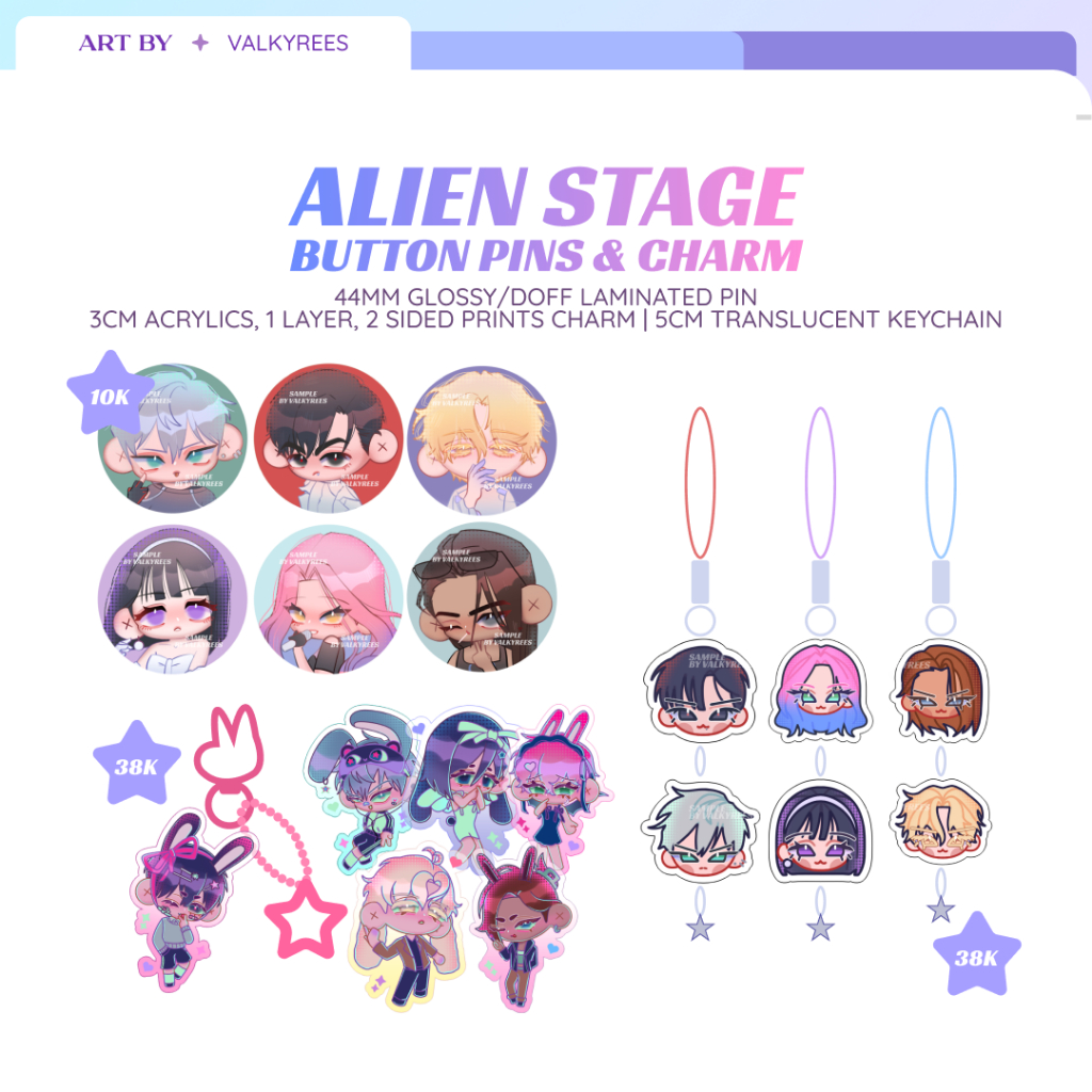 Jual ALIEN STAGE / ALNST PIN & CHARM IVAN TILL MIZI SUA LUKA HYUNA ...
