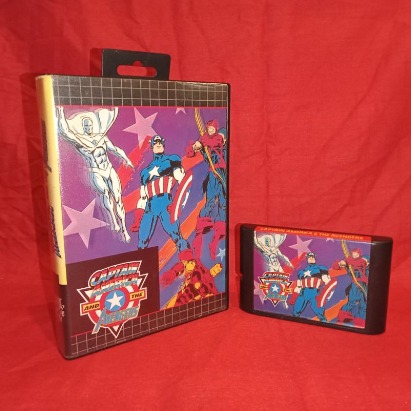 Jual Kaset Sega Mega Drive Captain America and The Avengers | Shopee ...
