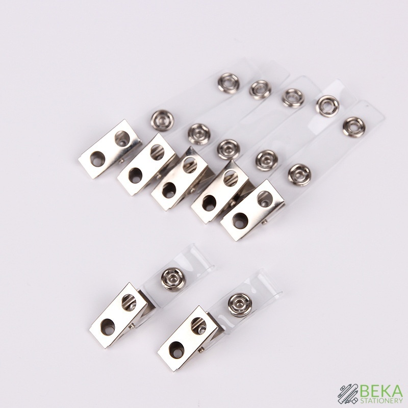 Jual ID clip holder/klip Jepit Id Card- Penjepit Nametag gantungan id ...