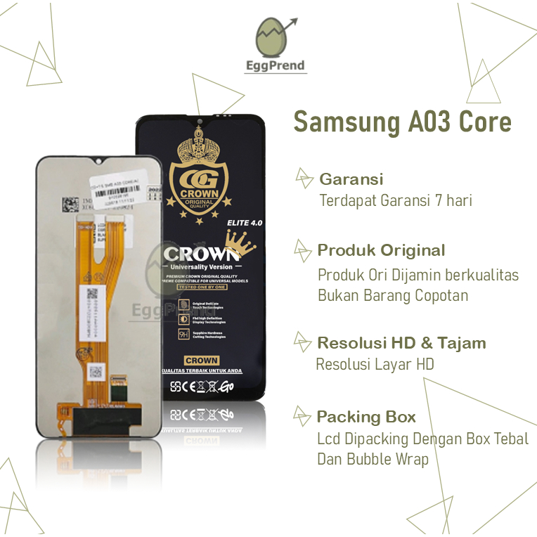 Jual LCD TOUCHSCREEN SAMSUNG A03 CORE - A032 A032F LCD TS FULLSET | Shopee Indonesia