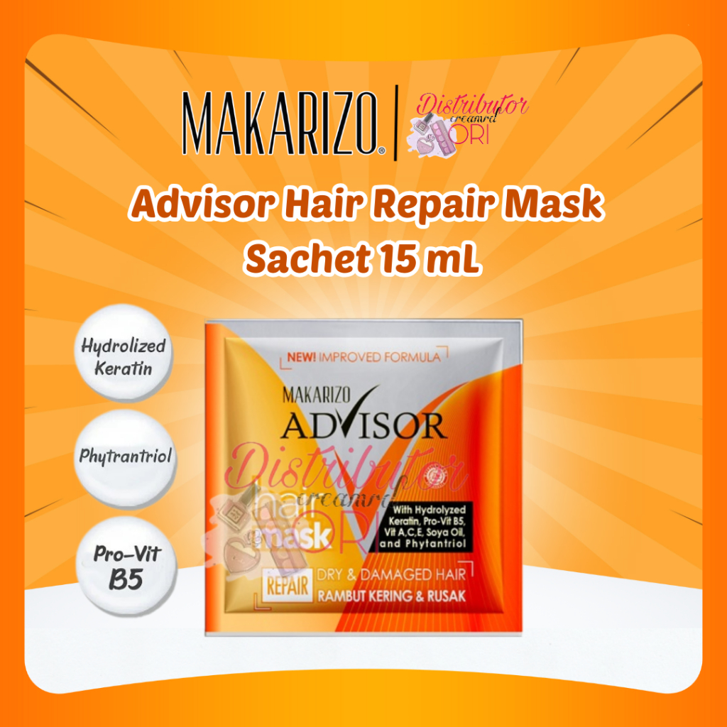 Jual Makarizo Advisor Hair Repair Mask Sachet 15 mL / Masker Rambut ...