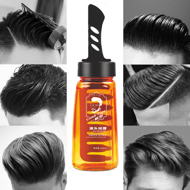 Jual minyak rambut pria Hair Gel with Comb - Pomade Gel Penata Tahan ...