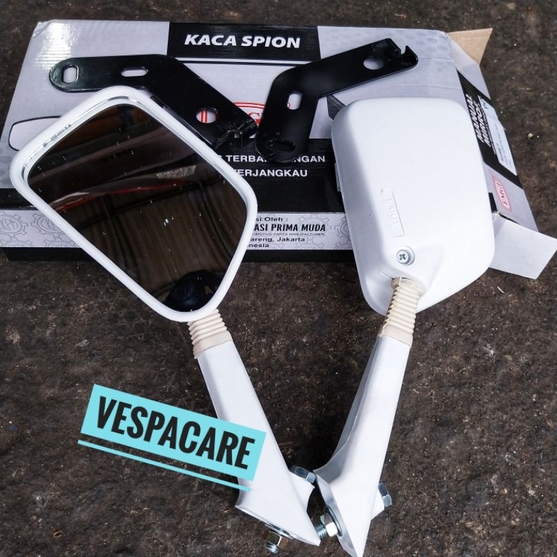 Jual Spion Vespa Px Ps Exclusive Strada Spartan Emgi Putih | Shopee ...