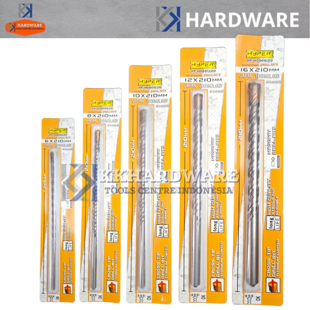 Jual Mata Bor Beton Dinding Granit Hyper Cross Drill Industrial ...