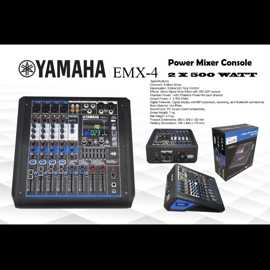 Jual POWER MIXER EMX4 EMX 4 4CH 2X500 WATT | Shopee Indonesia