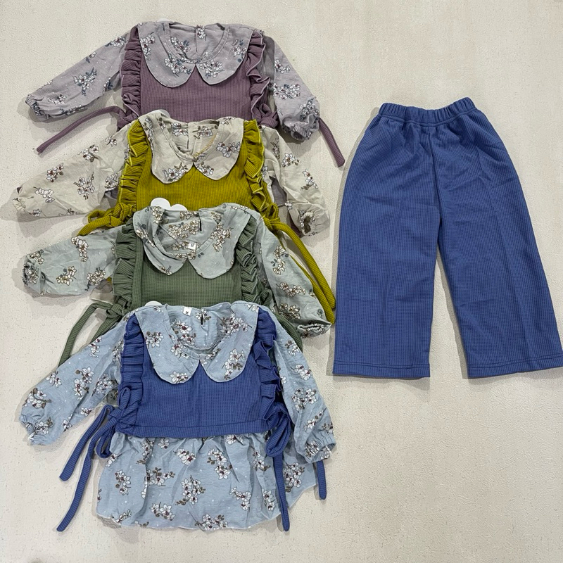 Jual baju setelan anak perempuan usia 1–5 tahun / Oneset Lebaran ...