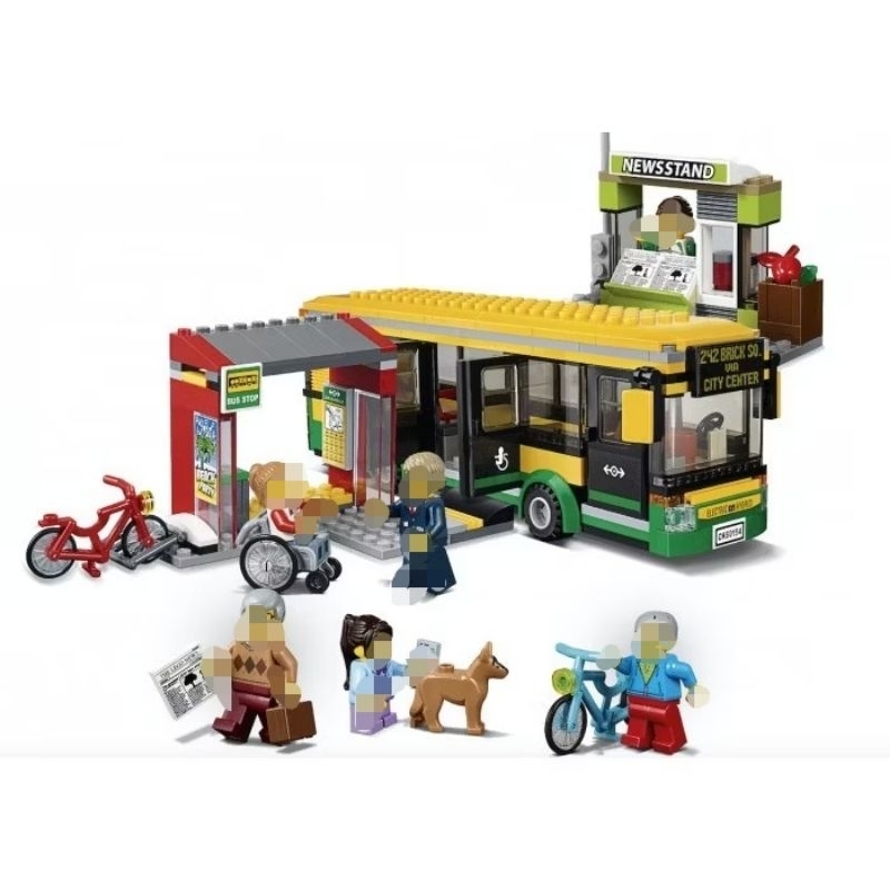 Jual Mainan Brick Bis Sekolah City Bus Station Q 82053 Mobil Mainan ...