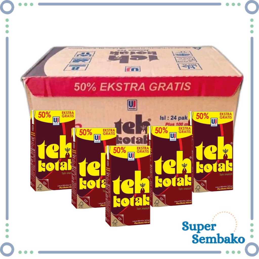 Jual TEH KOTAK 300ml PER 1 DUS KARTON ISI 24 PCS | Shopee Indonesia