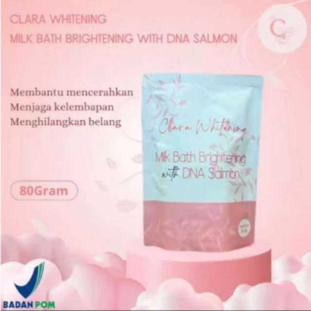 Jual GET 2 Clara whitening | Milk Bath Brightening with DNA Salmon ...