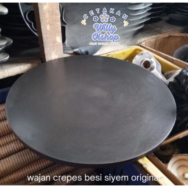 Jual Wajan Crepes Plat Besi Anti Lengket Anti Pecah 32cm 35cm 40cm ...