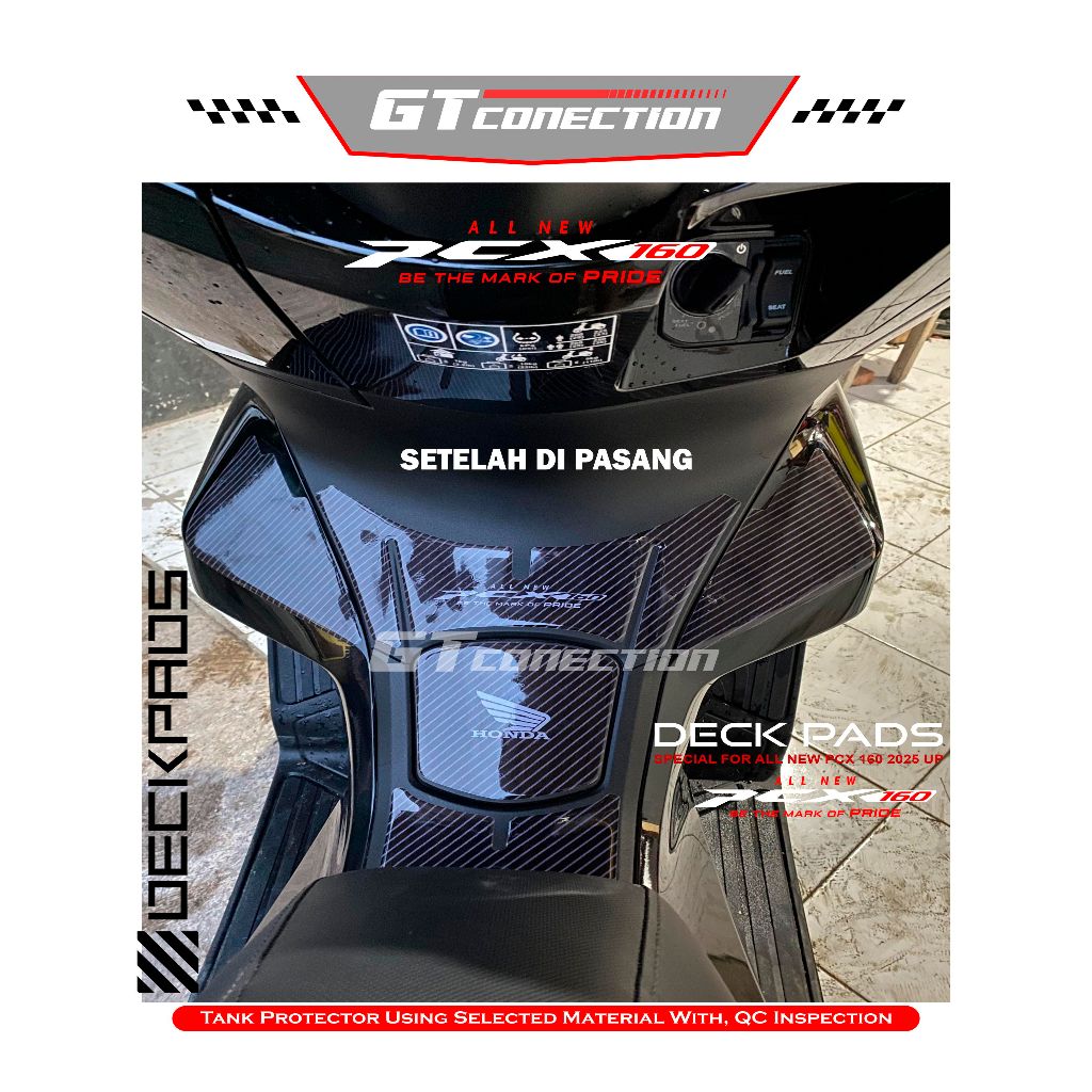 Jual TANK PAD ALL NEW HONDA PCX 160 2025 ABS , CBS , ROADSYNC / DECK ...