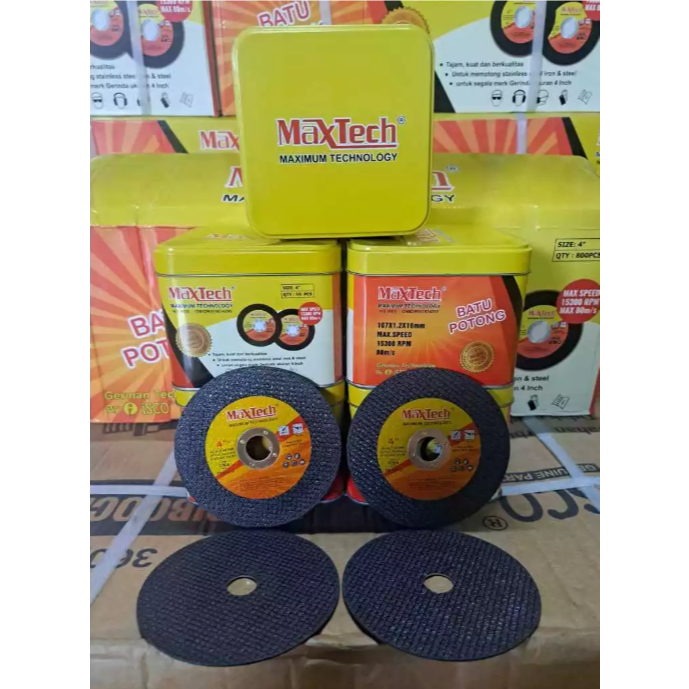 Jual batu gurinda gerinda potong MAXTECH besi mata cutting wheel WD 4 x ...