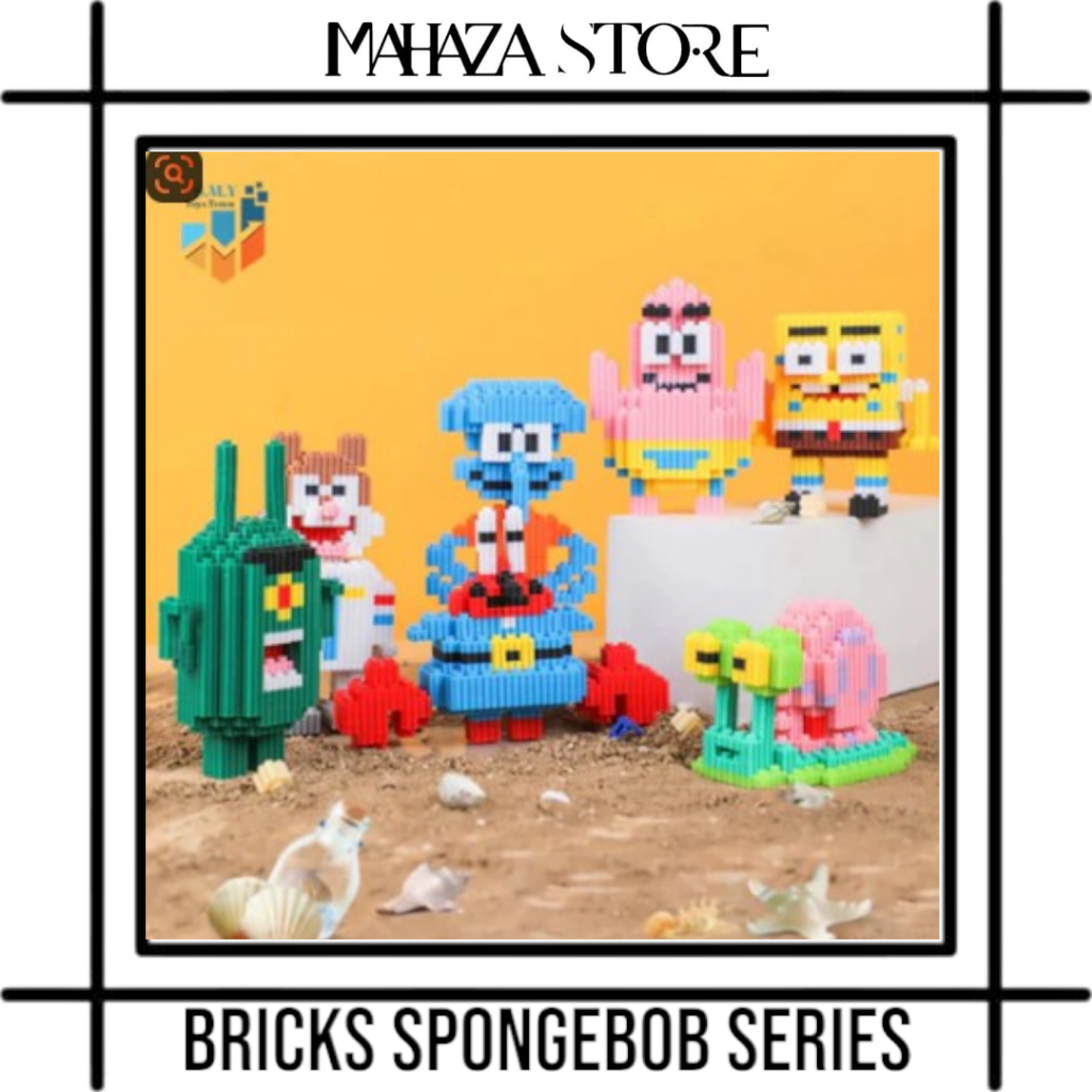 Jual BRICKS SPONGEBOB SERIES | Nano Blocks Spongebob and Friends 3D ...