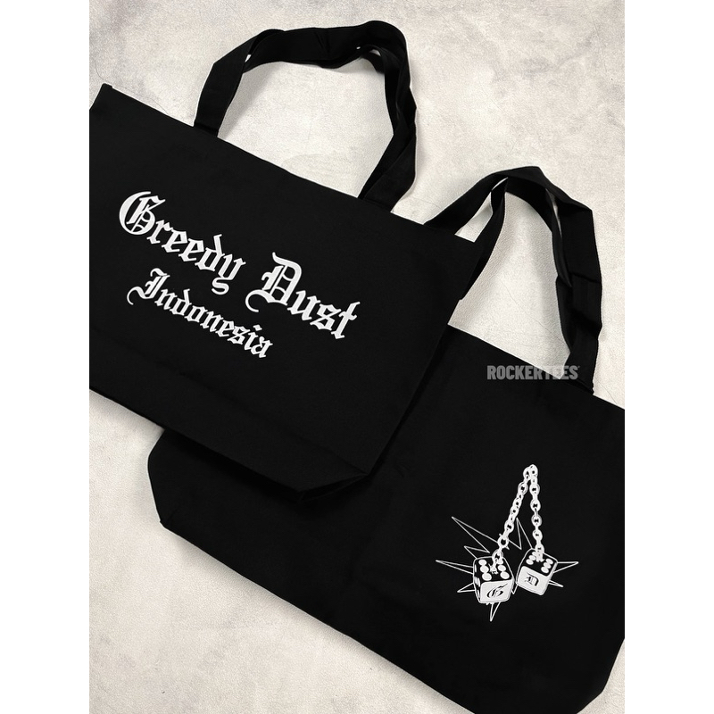 Jual TOTEBAG GREEDY DUST INDONESIA BLACK | ORIGINAL MERCHANDISE ...