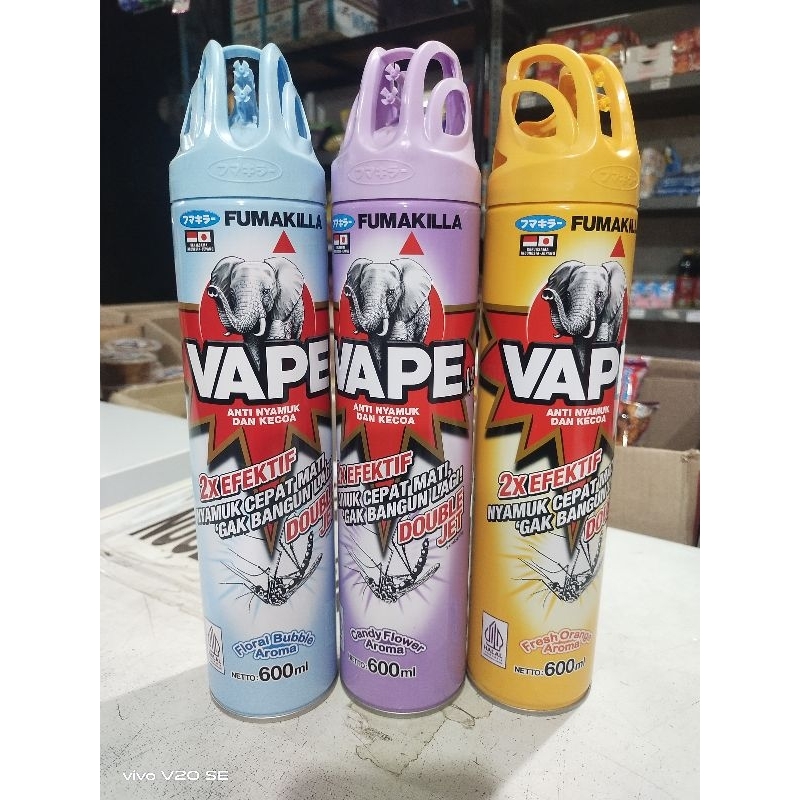 Jual VAPE ANTI NYAMUK DAN KECOA 600ML | Shopee Indonesia