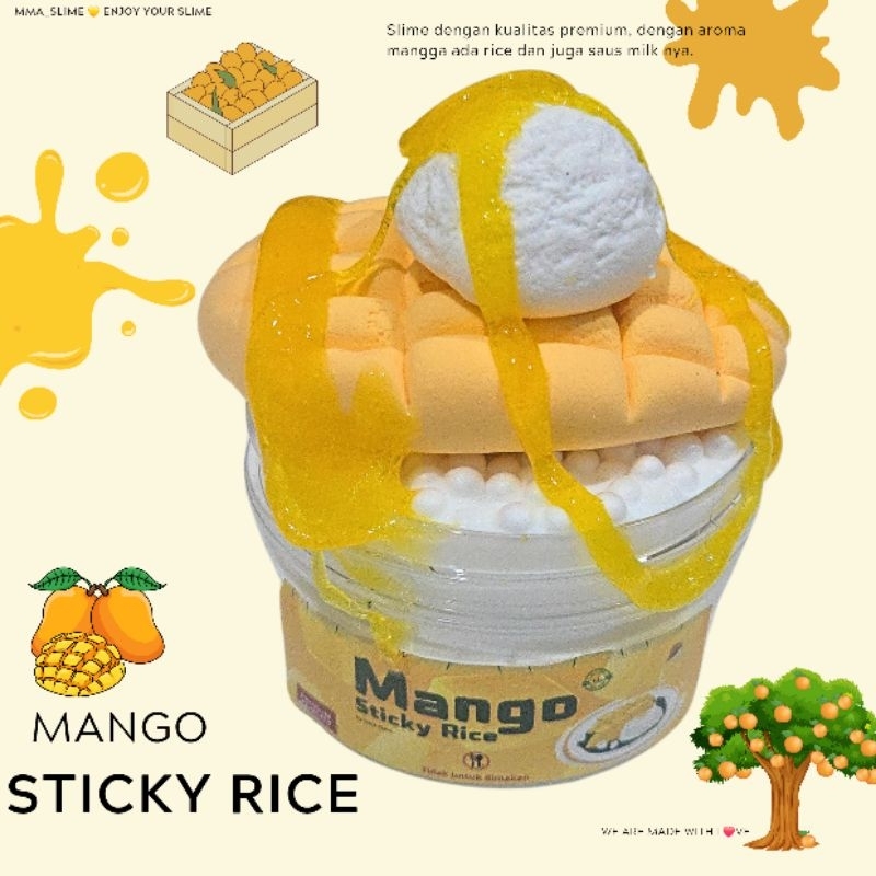 Jual MANGO STICKY RICE SLIME NEW EDITION DIY CLAY SLIME MURAH BY MMA ...