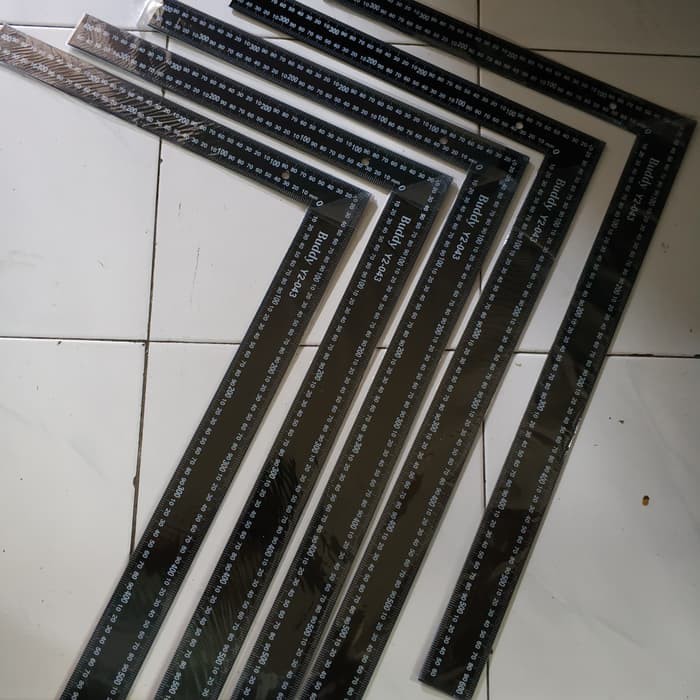 Jual Penggaris Siku 40cm x 60cm Tukang Siku Teknik Besi Flat 400 mm x ...