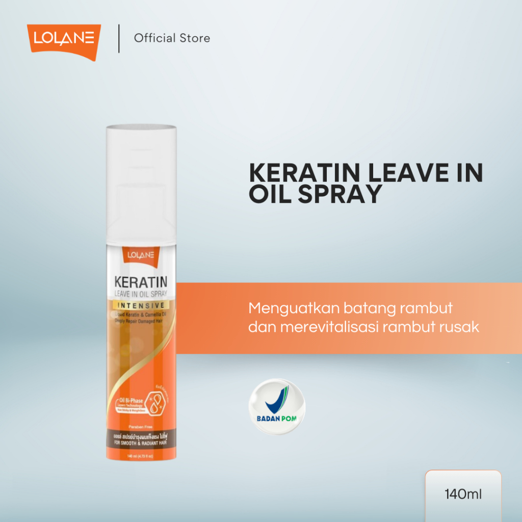 Jual Lolane Keratin Leave in Oil Spray 140 ml ( keratin leave in spray ...