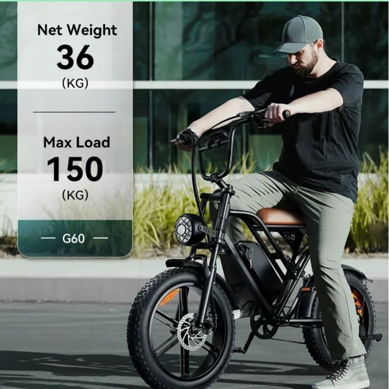 Jual Sepeda Listrik Elektrik Fat Bike G60 Premium 48V 20Ah Motor ...
