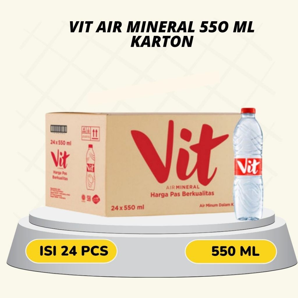 Jual VIT AIR MINERAL BOTOL 550 ML | Shopee Indonesia