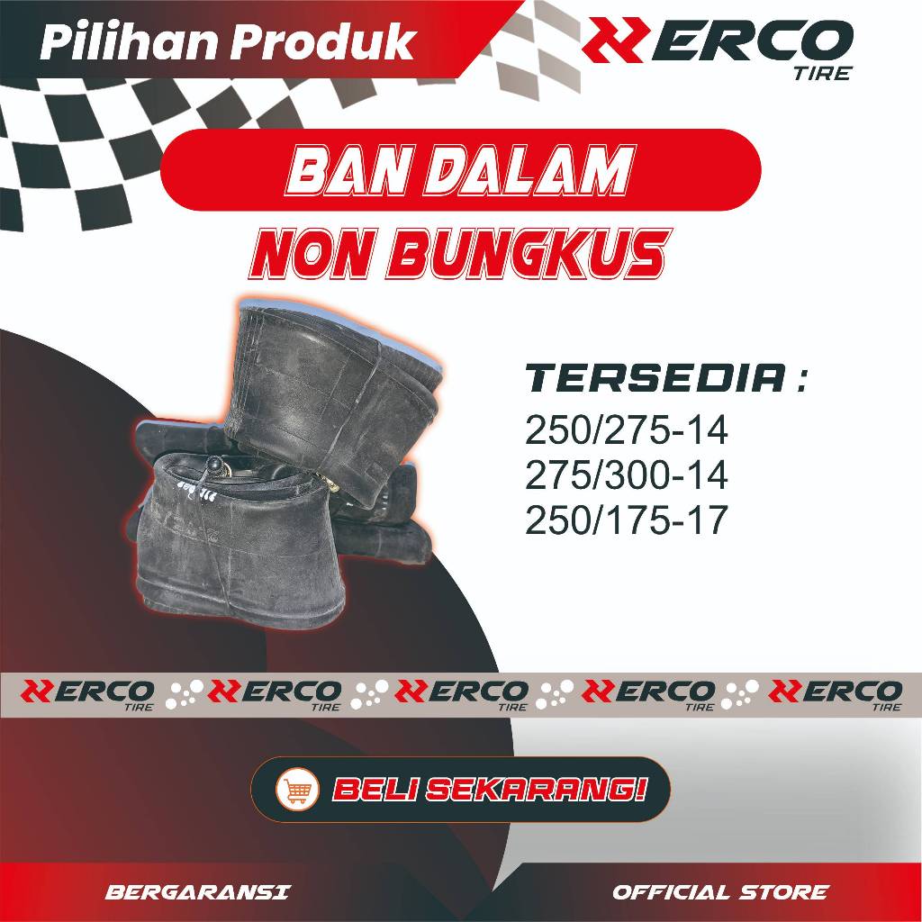 Jual ERCO TIRE Ban Dalam Motor Bebek Matic Depan/Belakang 250-14/275-17 ...